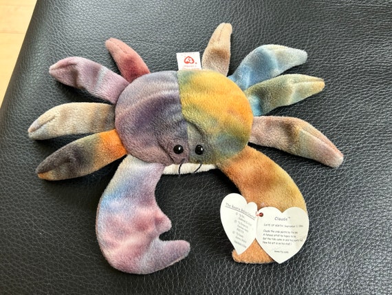 Tie dye crab beanie baby store