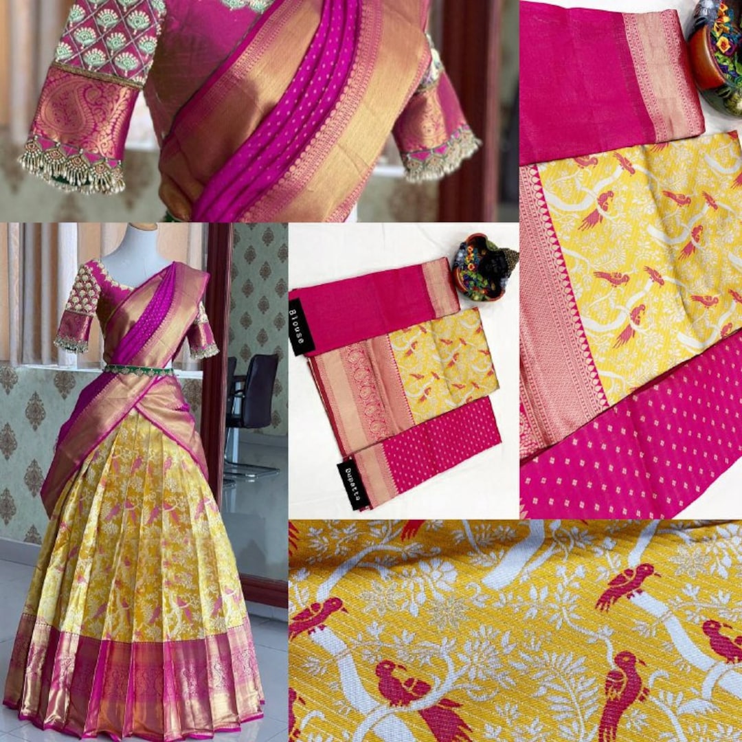 W 206 Elegance Redefined Trend Half Saree Lehenga Tradition - Etsy