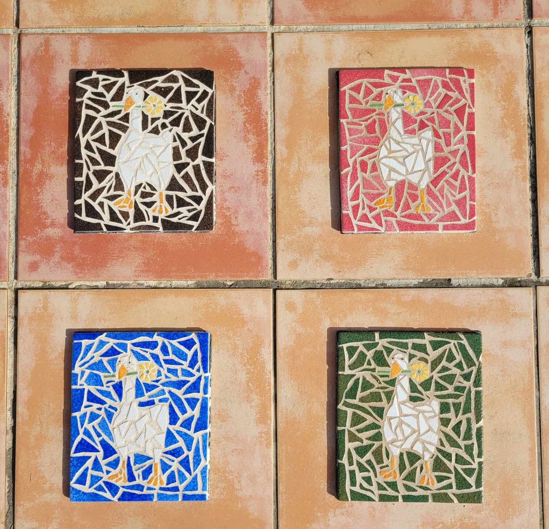 Mosaic Collection animals: Goose 3 Colors Available - Etsy UK