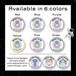 Personalized Bridal Merit Badge Stickers / Party Favors / Camping ...