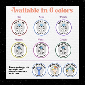 Personalized Bridal Merit Badge Stickers / Party Favors / Camping ...