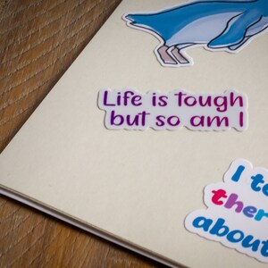 Life is Tough Sticker / Vinyl Sticker / Waterproof Sticker / Matte ...
