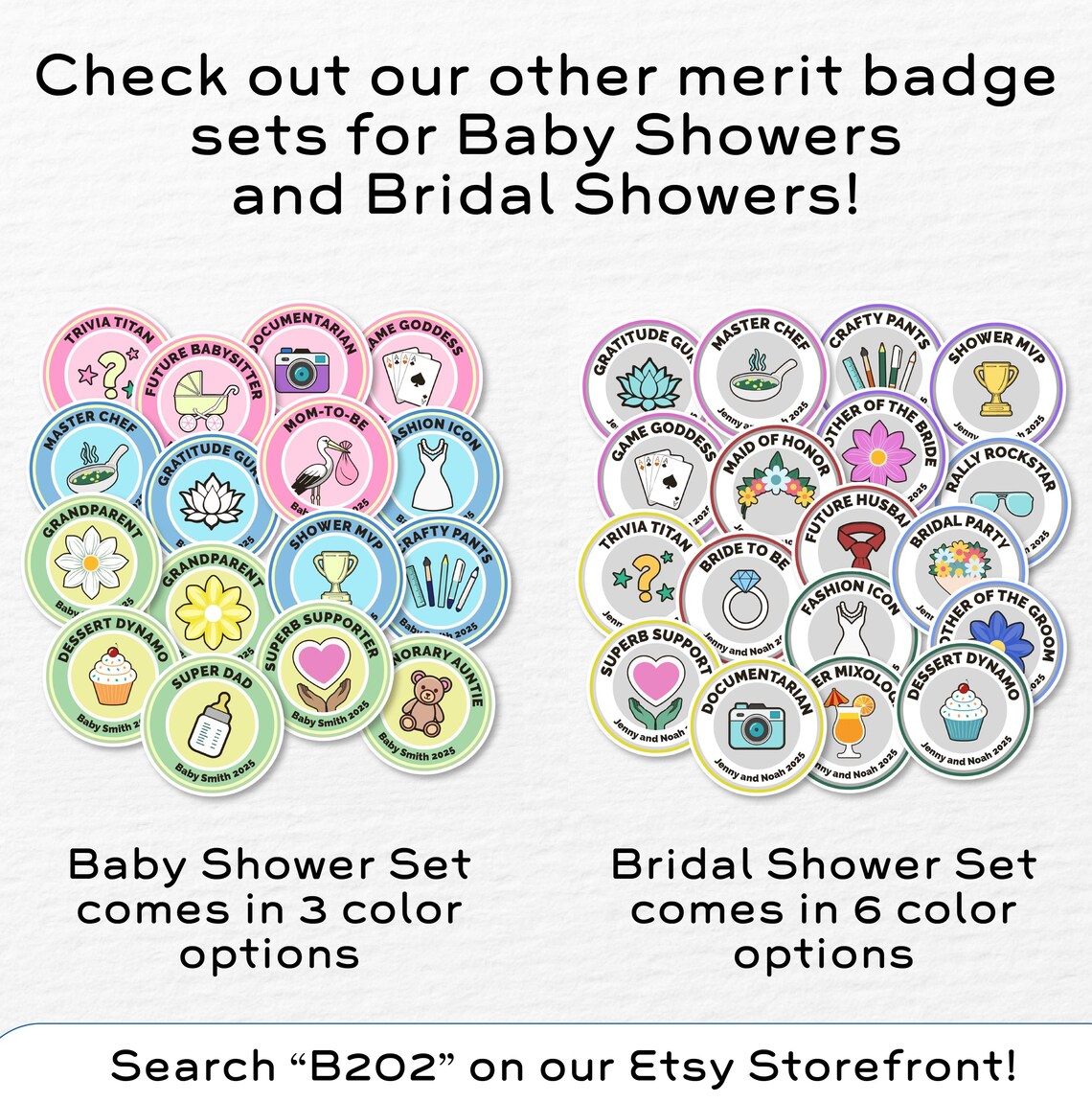 Personalized Merit Badge Stickers: Camping & Vacation Badges (digital ...