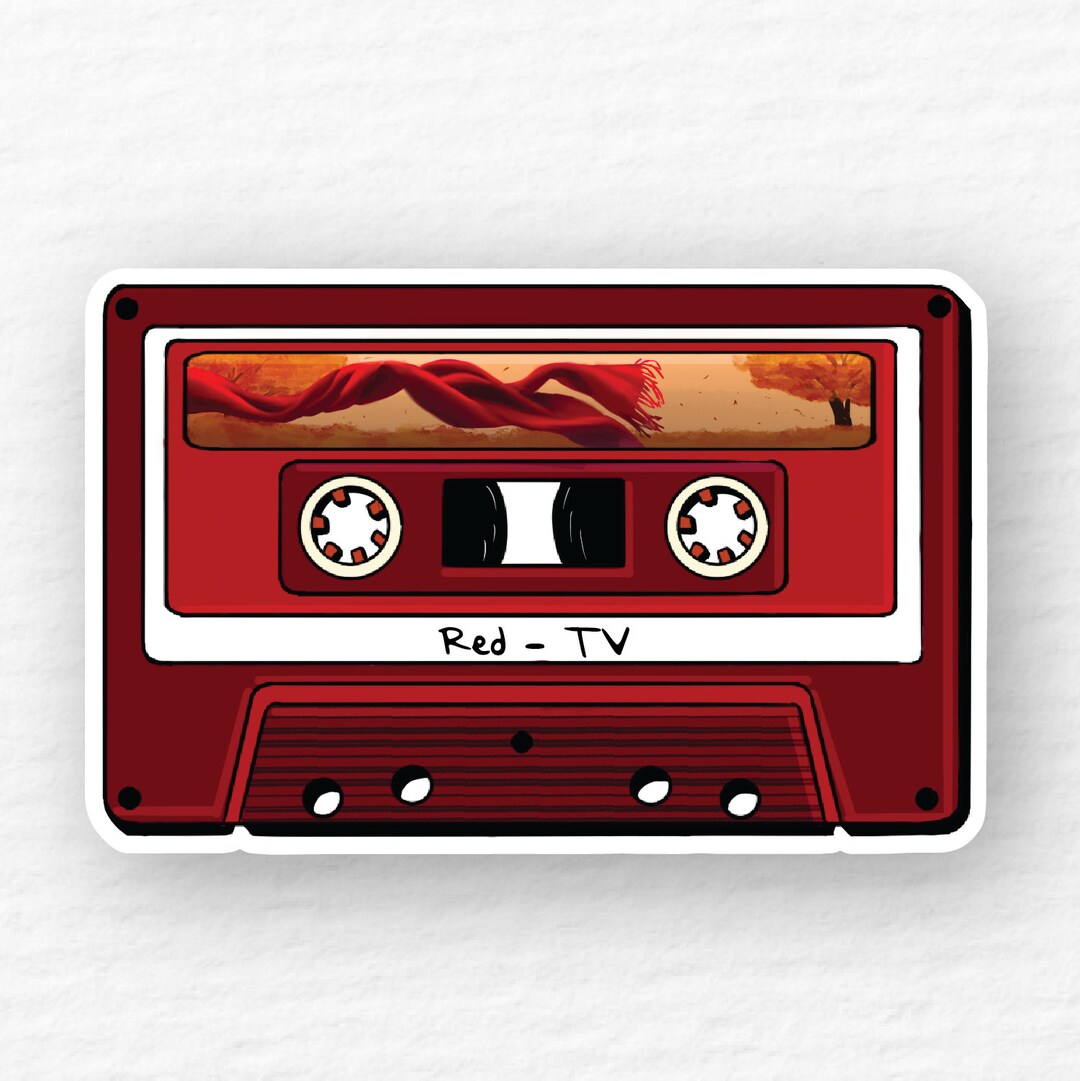 Taylor Swift Red Retro Sticker / Cassette / Vinyl Sticker / Waterproof ...