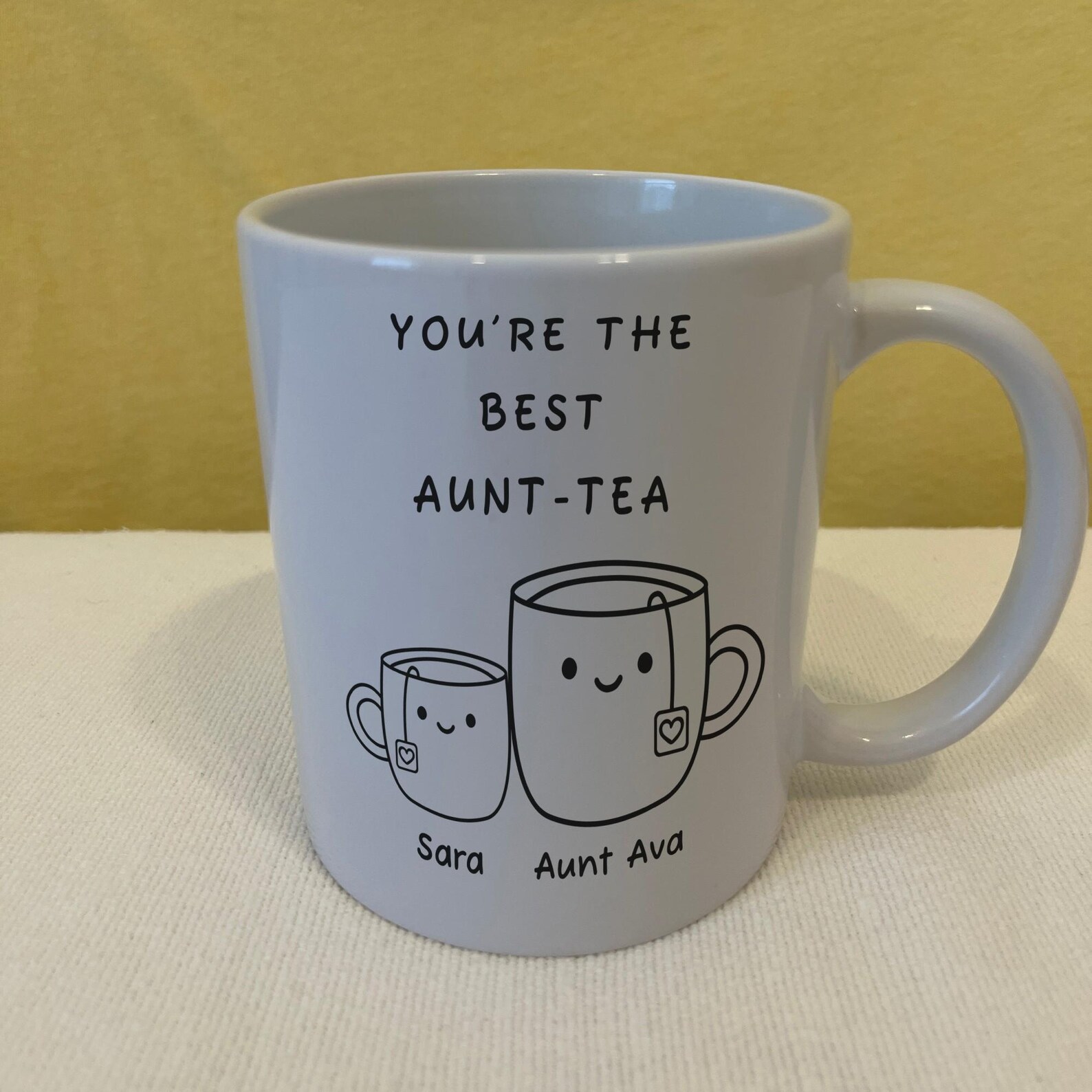 Personalized Best Aunt-tea Mug, You'll Always Be My Favorite Aunt-tea ...