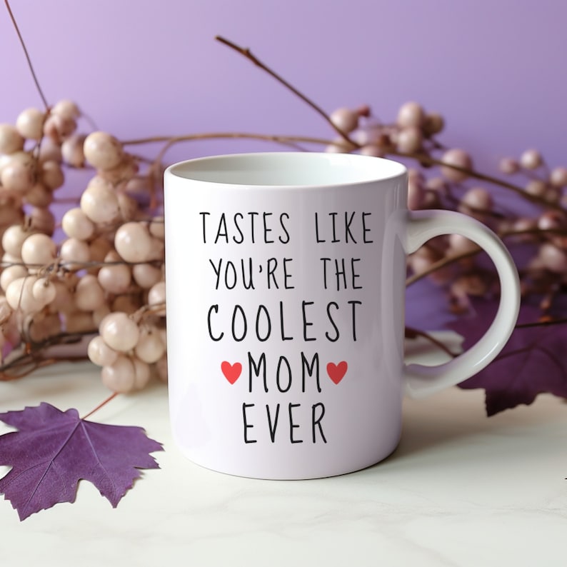 Personalized Mug for the Coolest Mom Ever, Birthday Present for Mother ...