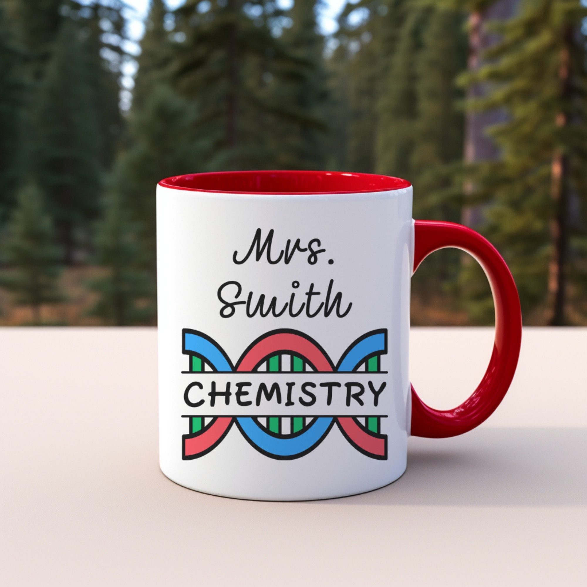 Personalized Chemistry Teacher Camp Mug, Teacher Appreciation Week ...