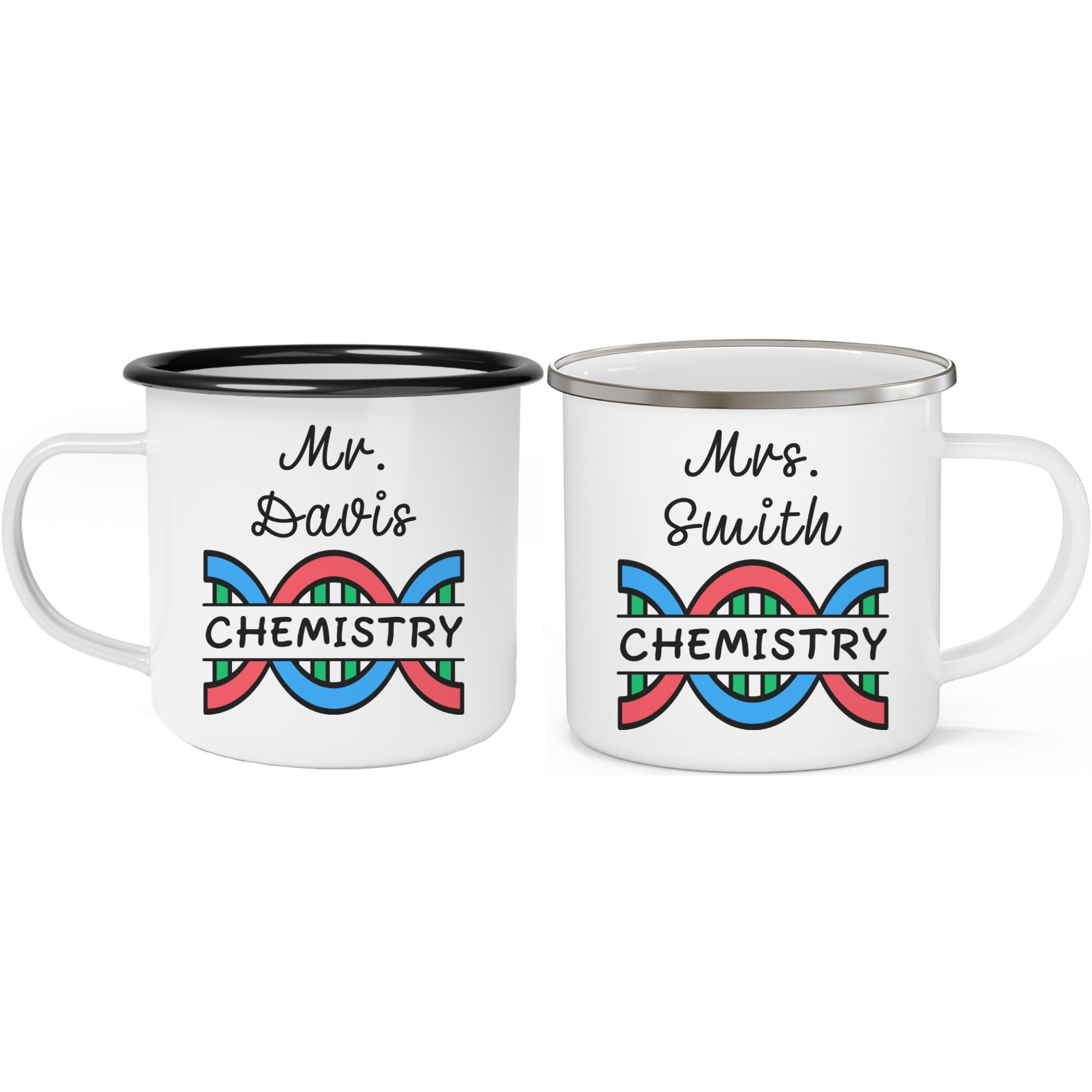 Personalized Chemistry Teacher Camp Mug, Teacher Appreciation Week ...