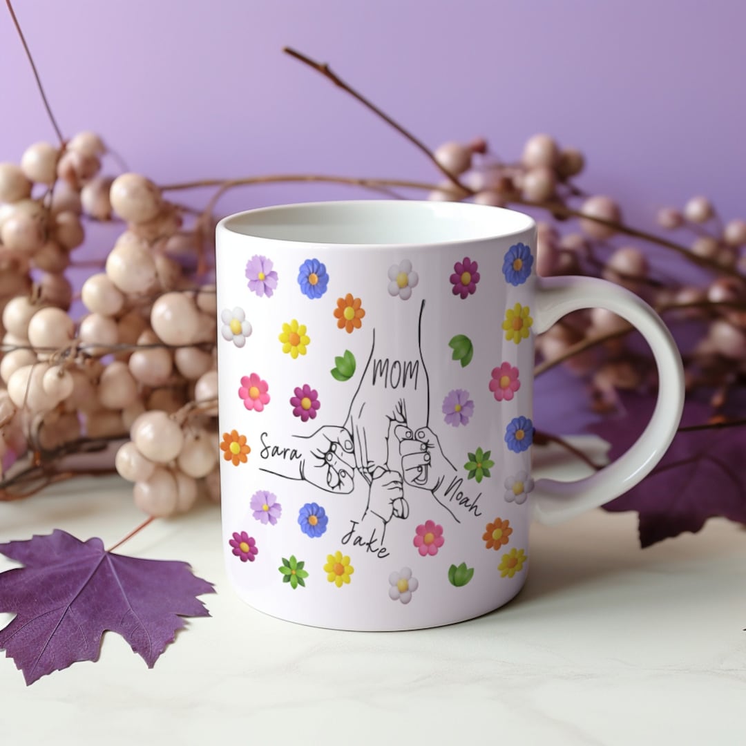 Personalized Mom Mug, From Kids to Mommy Cup, Mothers Day Gift From ...