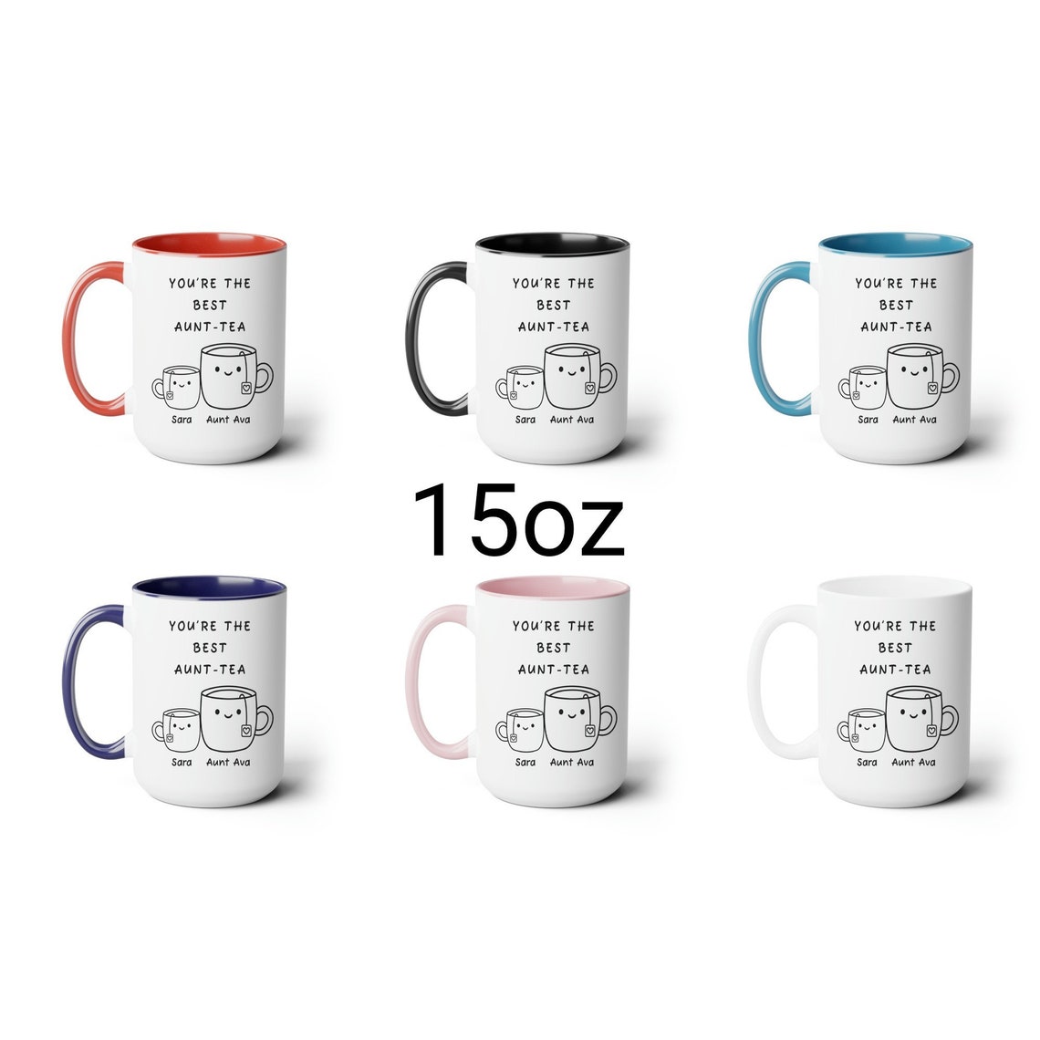 Personalized Best Aunt-tea Mug, You'll Always Be My Favorite Aunt-tea ...