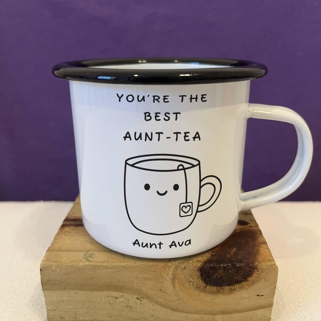 Personalized Aunt-tea Camp Mug, Custom Aunt Gift - Etsy
