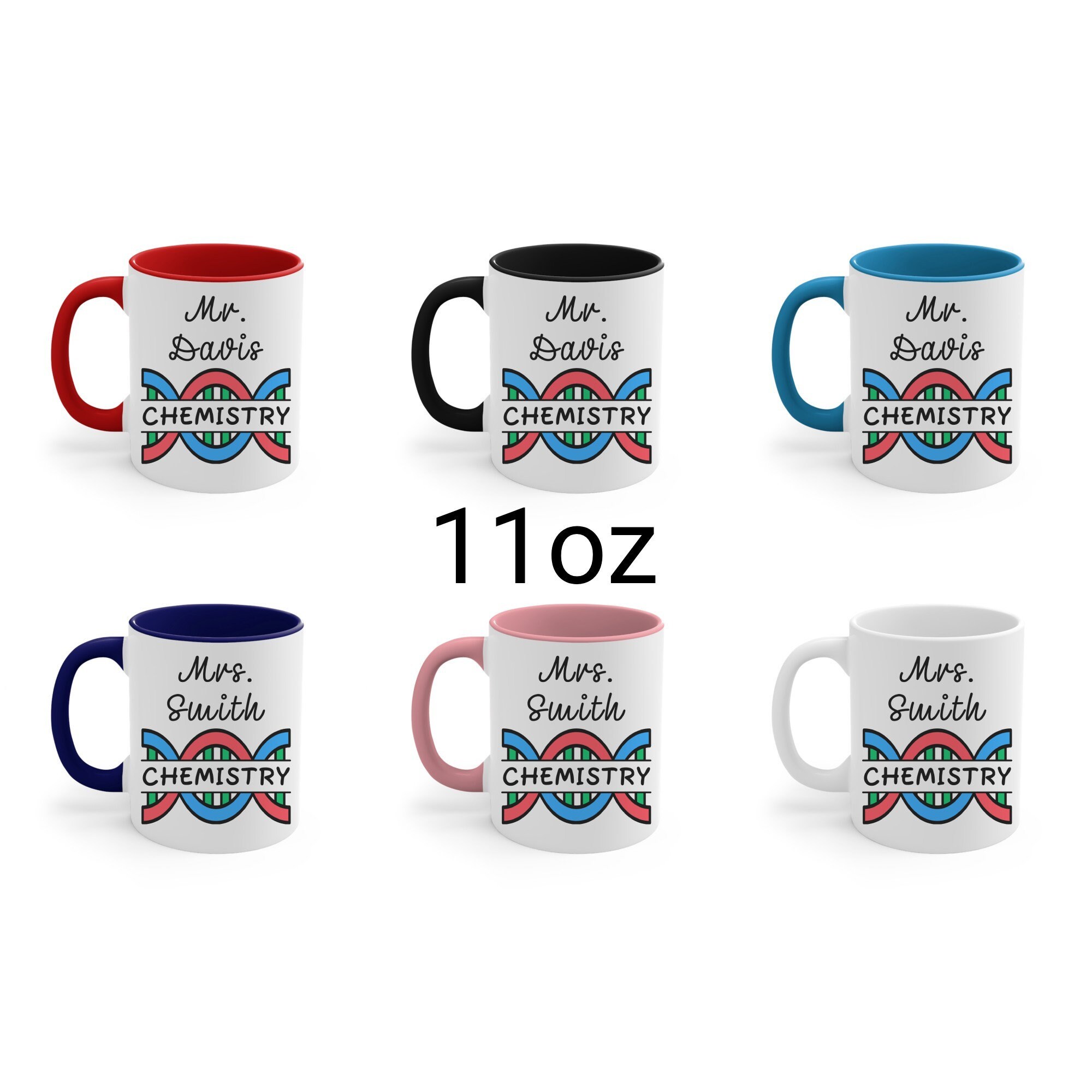 Personalized Chemistry Teacher Camp Mug, Teacher Appreciation Week ...