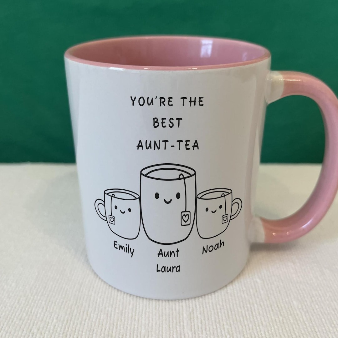 Personalized Aunt-tea Mug, Custom Auntie Cup, Gift for Aunt - Etsy