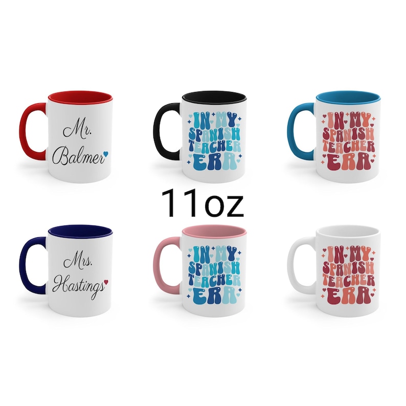 Personalized Spanish Teacher Camp Mug: Custom Professor Gift - Etsy