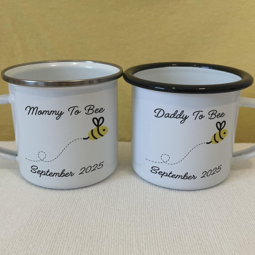 Mom & Dad to Bee Camp Mug: Pregnancy Announcement Gift - Etsy