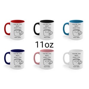 Personalized Best Aunt-tea Mug, You'll Always Be My Favorite Aunt-tea ...