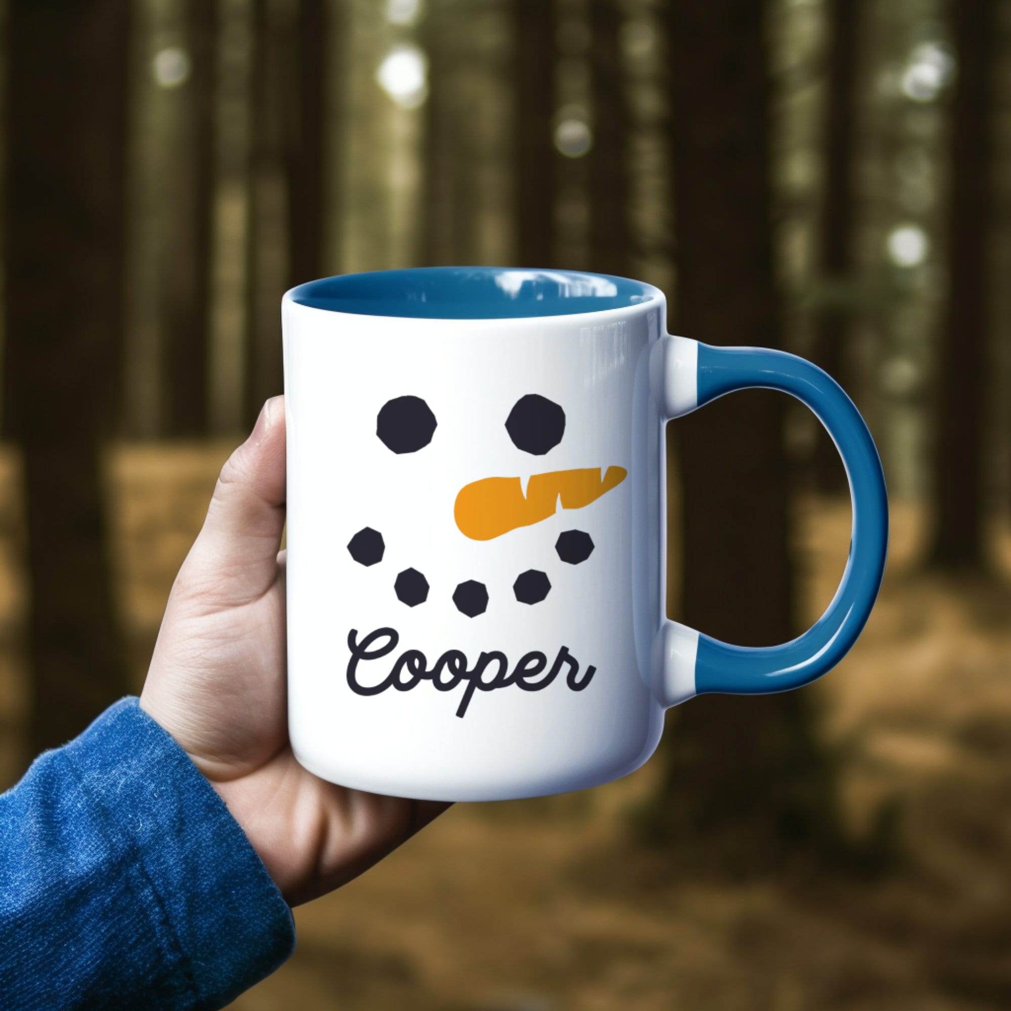 Personalized Snowman Face Mug, Cute Christmas Mug for Kids, Secret ...