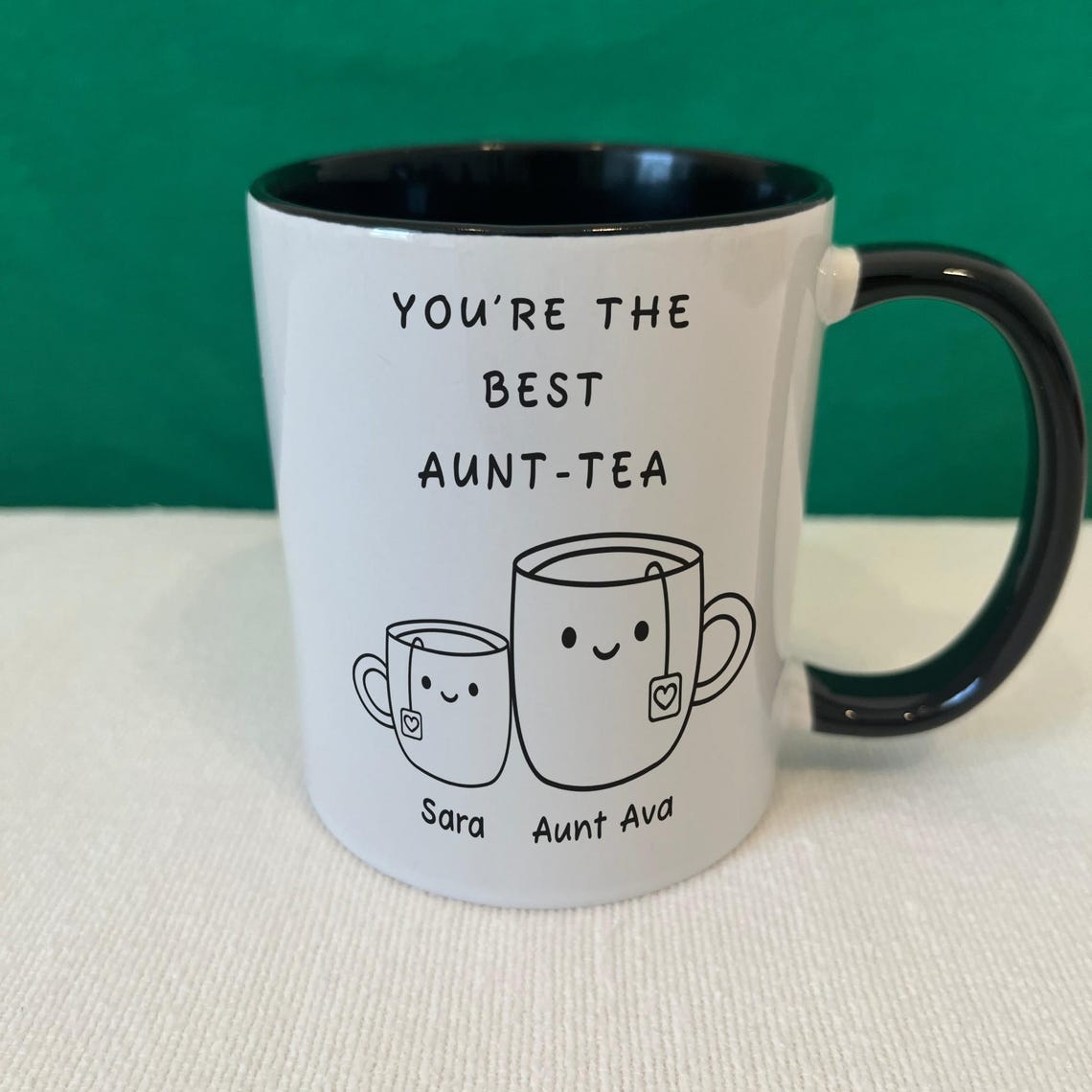 Personalized Best Aunt-tea Mug, You'll Always Be My Favorite Aunt-tea ...