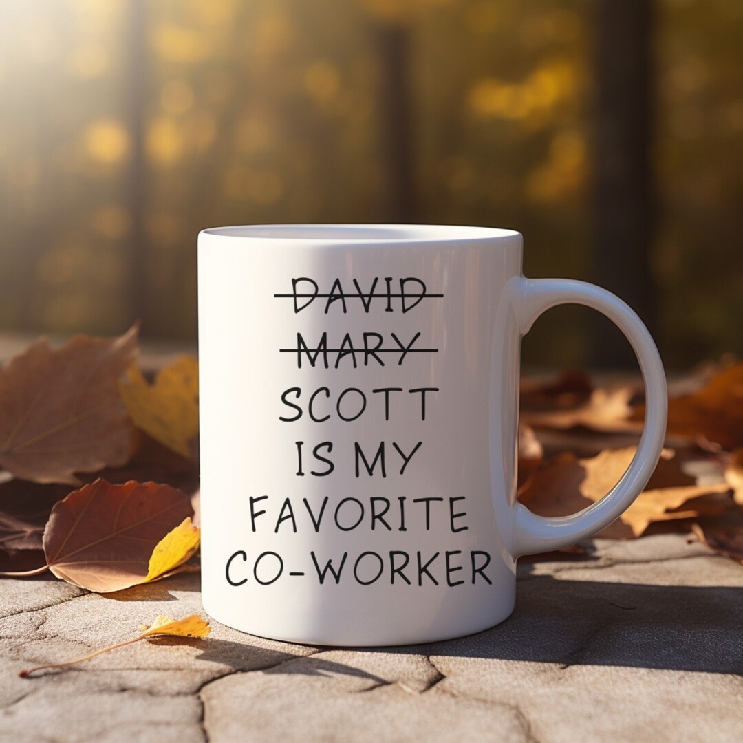 Favorite Co-worker Mug, Personalized Office Cup, Funny Coworker Gift ...