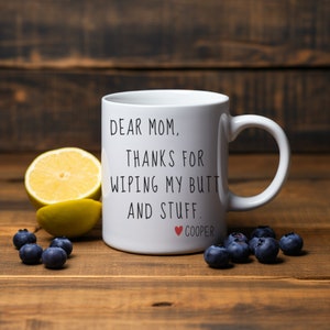 Funny Joke Gift Mug for Mom, Mothers Day Gift to Mommy, Personalized ...