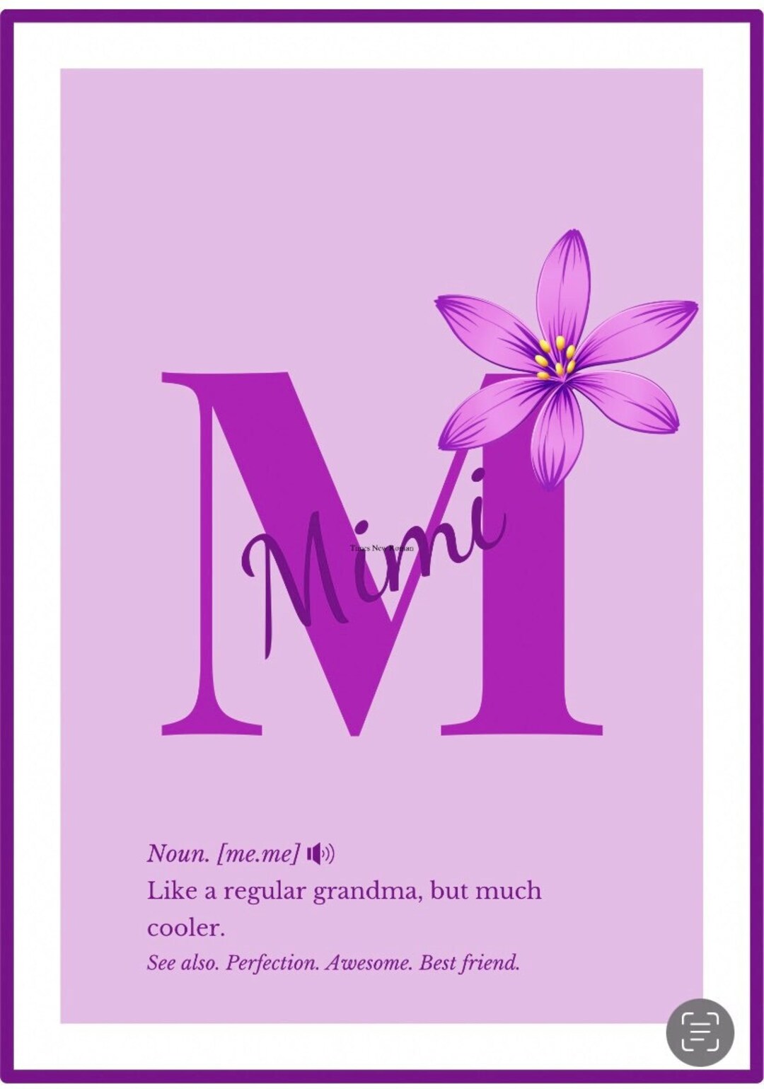 Mimi Poster - Etsy