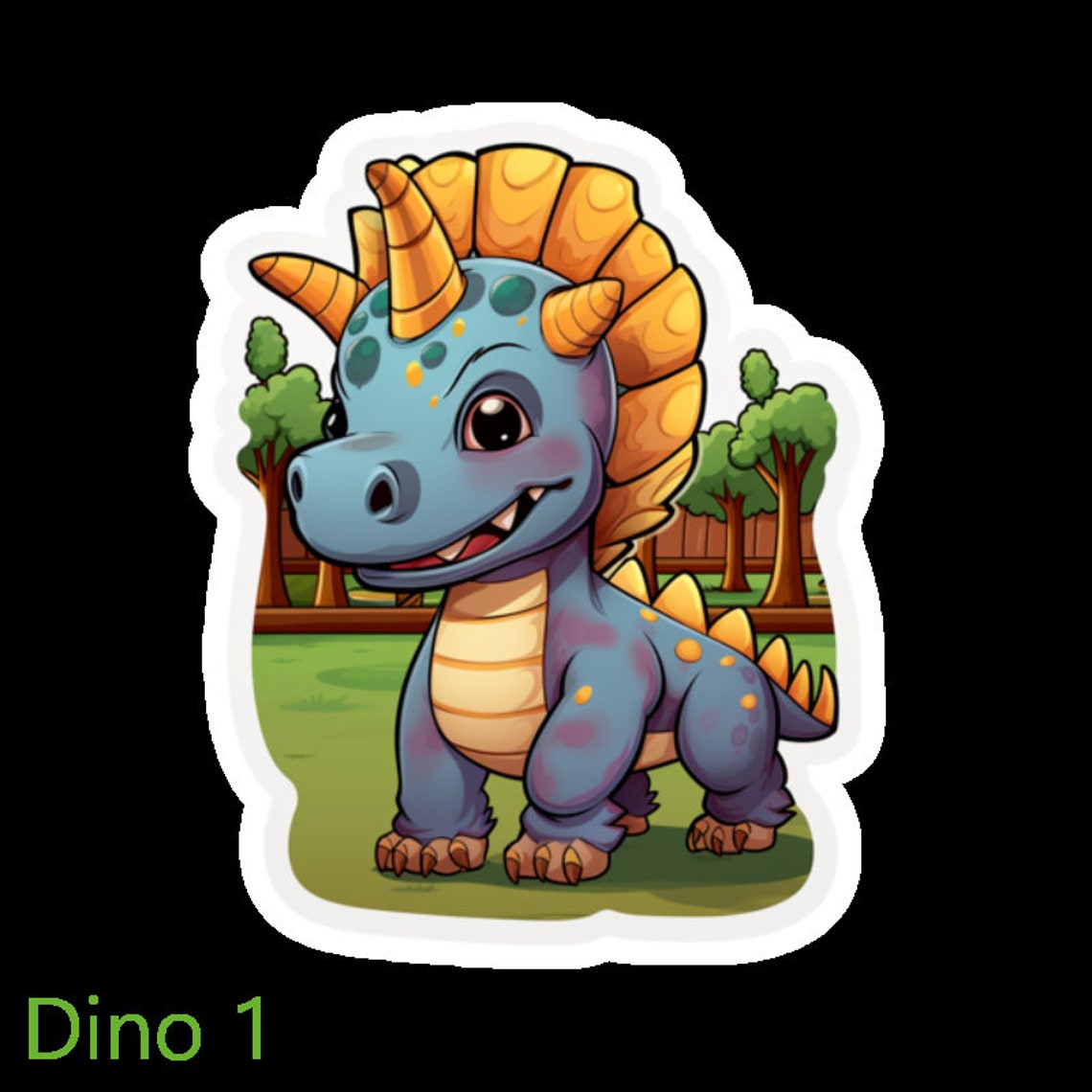Playground Dinosaur Stickers - Etsy