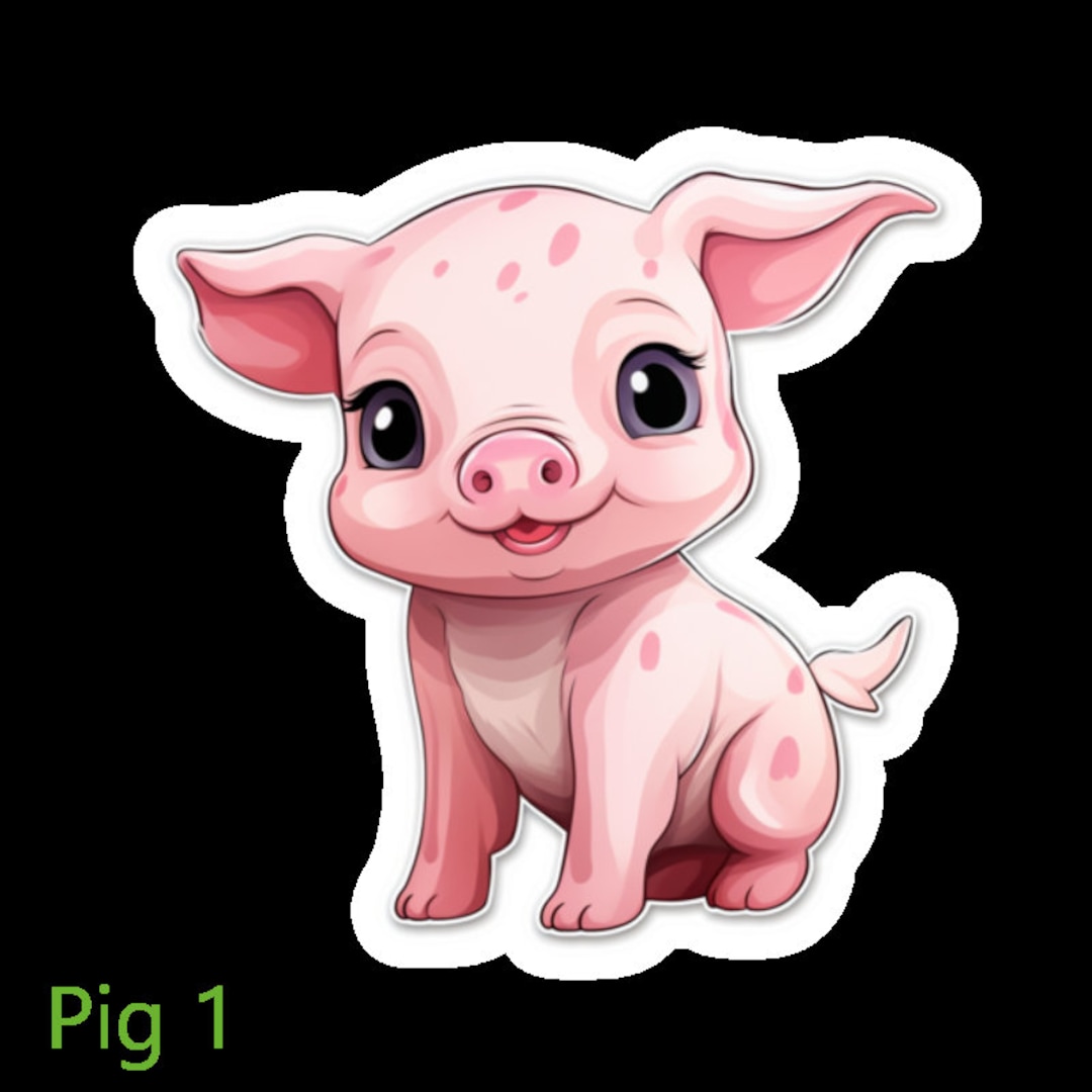 Pig Stickers - Etsy
