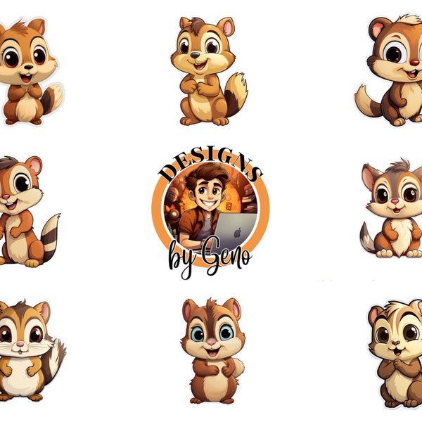 Chipmunk Stickers - Etsy Canada