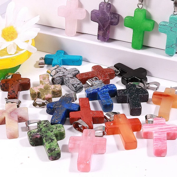 Gemstone Cross - Etsy