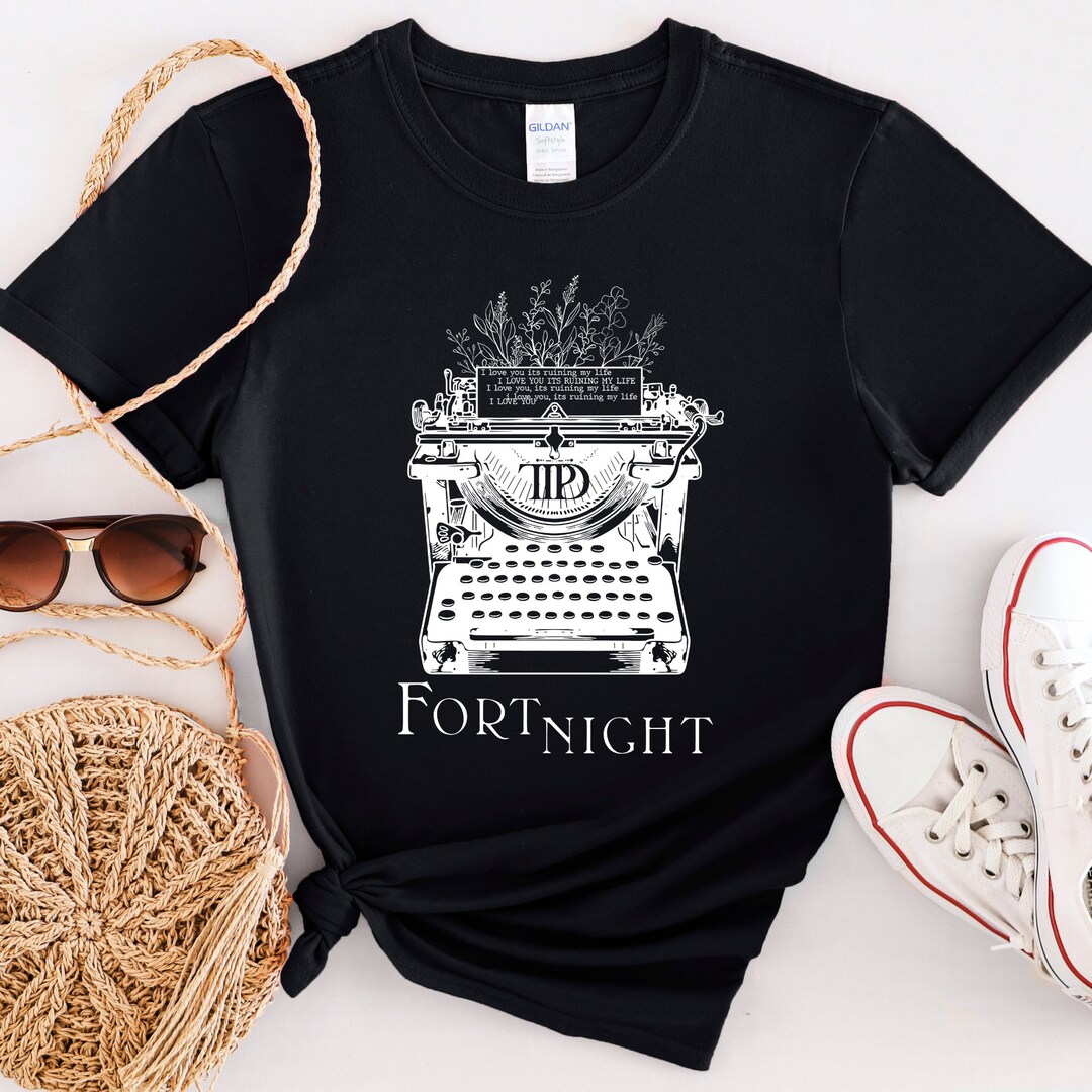 The Tortured Poets Department Typewriter Black T-shirt - Etsy