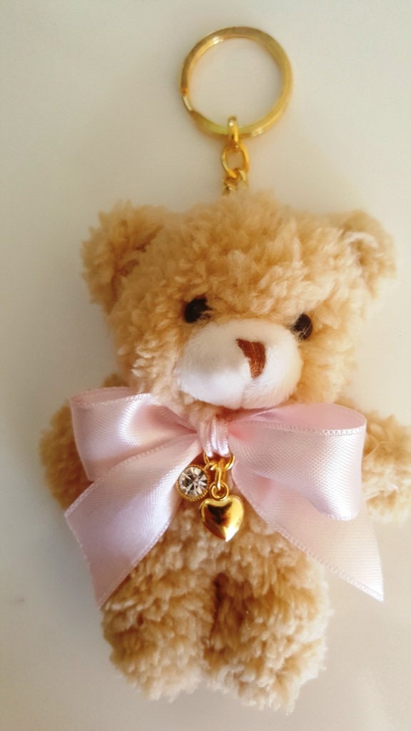 Sweet Teddy Bear Keychain, Cute Keychain, Gift, Cute Bear Gift for ...