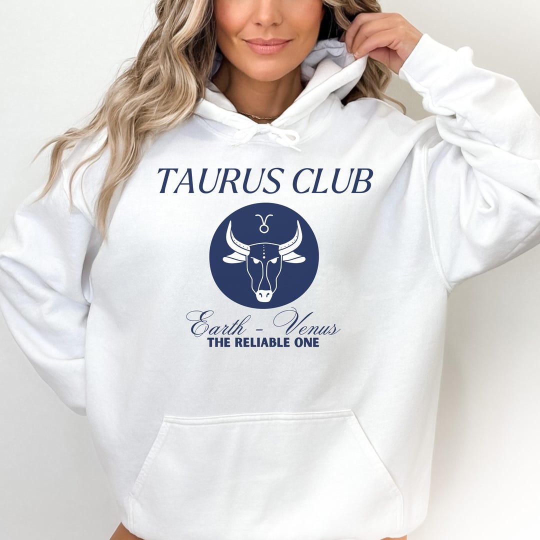 Taurus Hoodie, Taurus Zodiac Sign Gift, Spiritual Person, Celestial ...