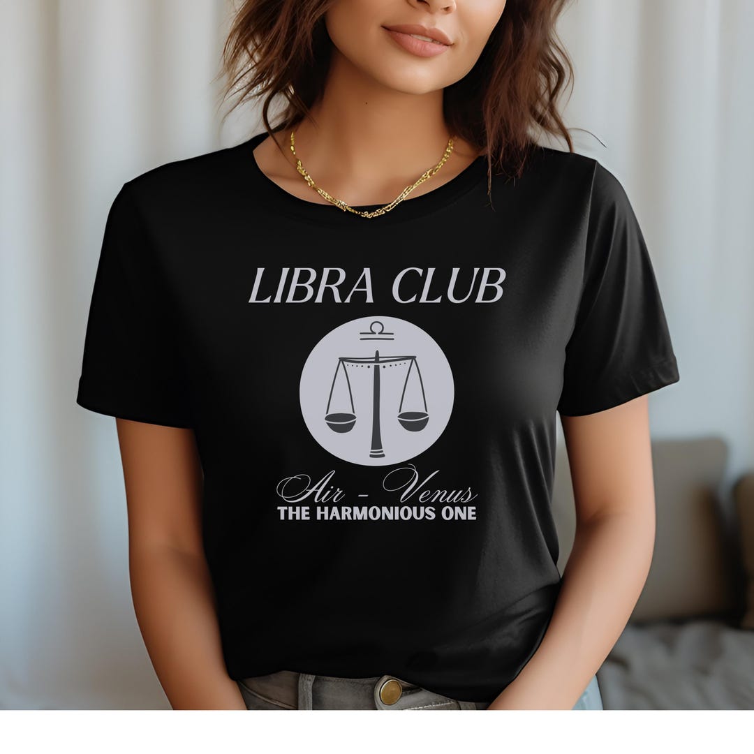 Libra Shirt, Libra Zodiac Sign Gift, Spiritual Person Tee, Celestial ...