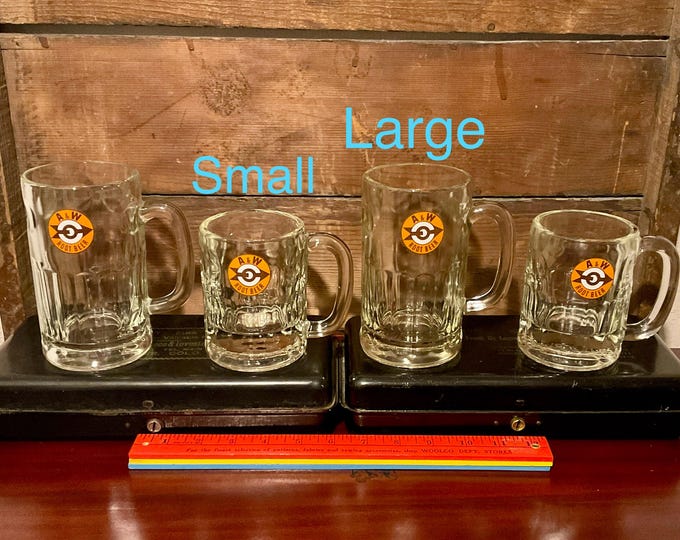 Collectible Vintage 1960s A&W Root-beer Glass Mugs - Pick Your Size! - Etsy