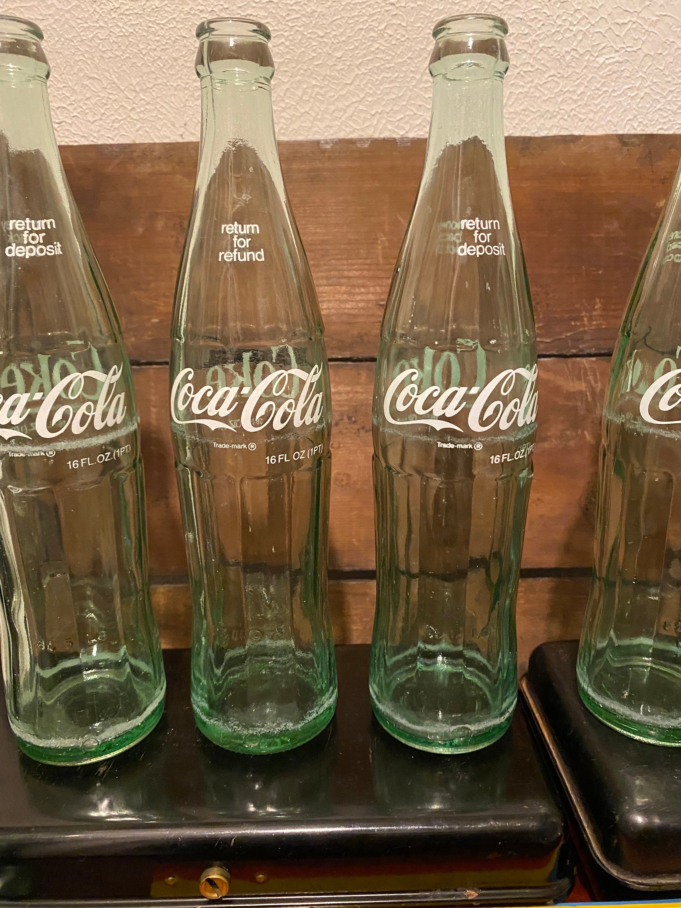 Vintage 16oz Coca Cola Green Glass Bottles From the 1980s. - Etsy