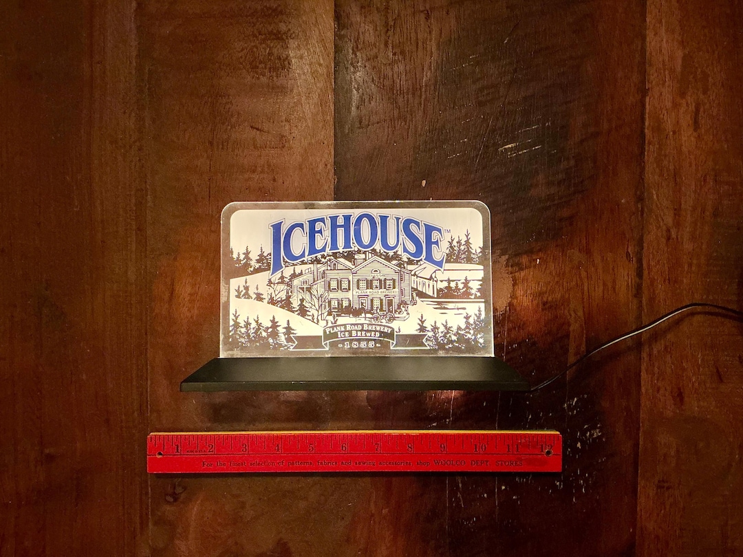 Vintage Icehouse Beer Lighted Bar Sign - Etsy