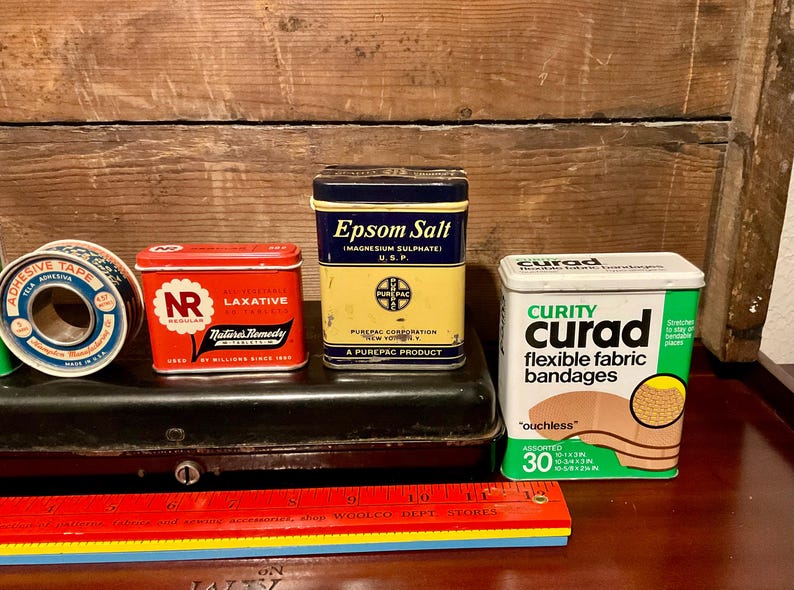 Collectible Vintage Medical Tin Canisters- Pick Your Favorite! - Etsy