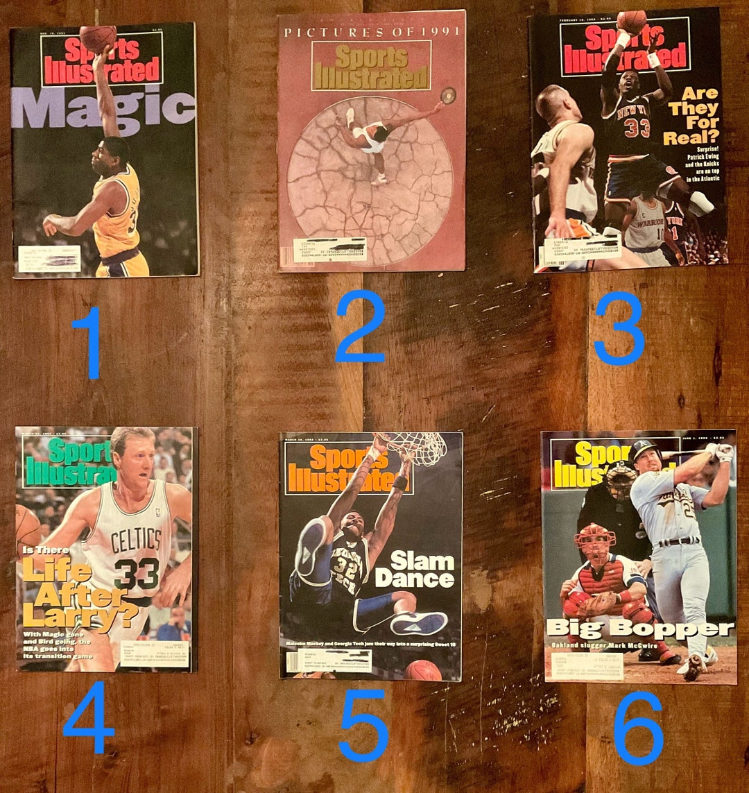 Variety of 30 Vintage 1990s Sports Illustrated Magazines - Pick Your ...