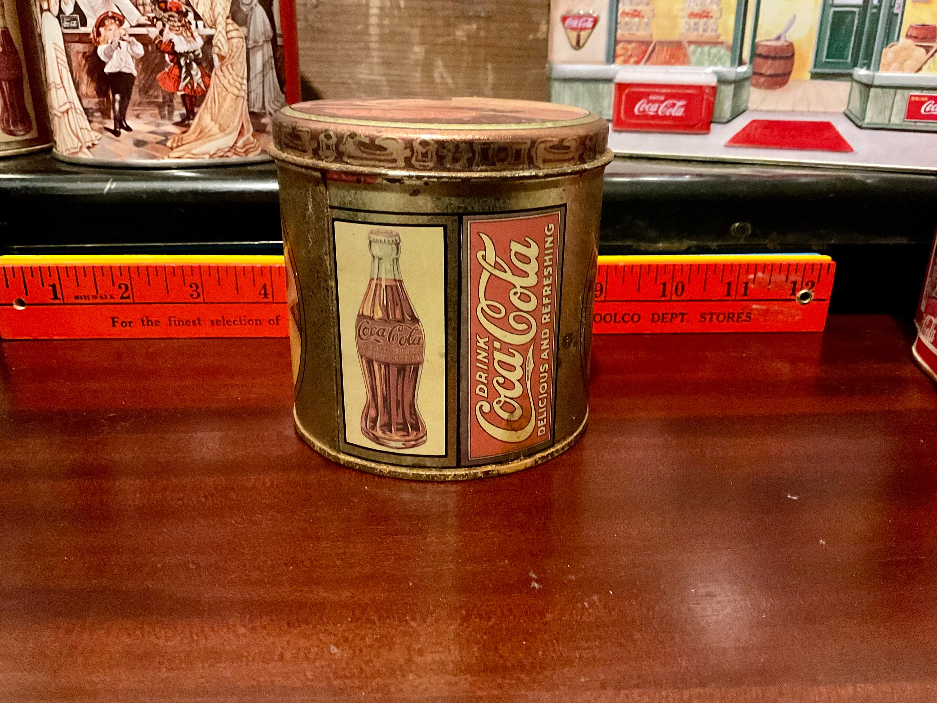 Vintage Collectible Coca-cola Tin Canisters Pick Your Favorite - Etsy