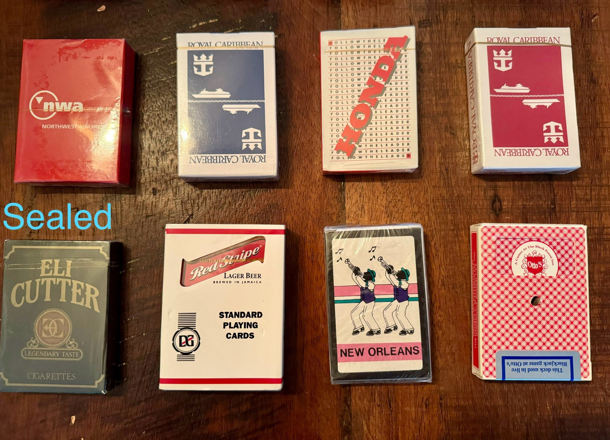 Variety of Vintage Collectible Casino and Advertising Playing Cards ...