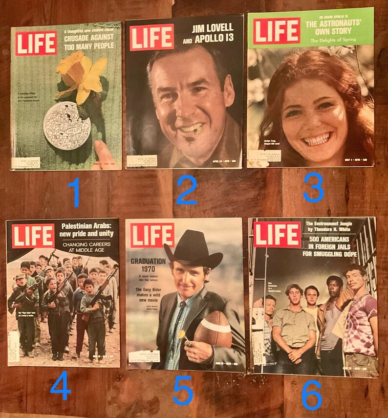 Variety of 30 Vintage Collectible 1970s Life Magazines Pick Your ...