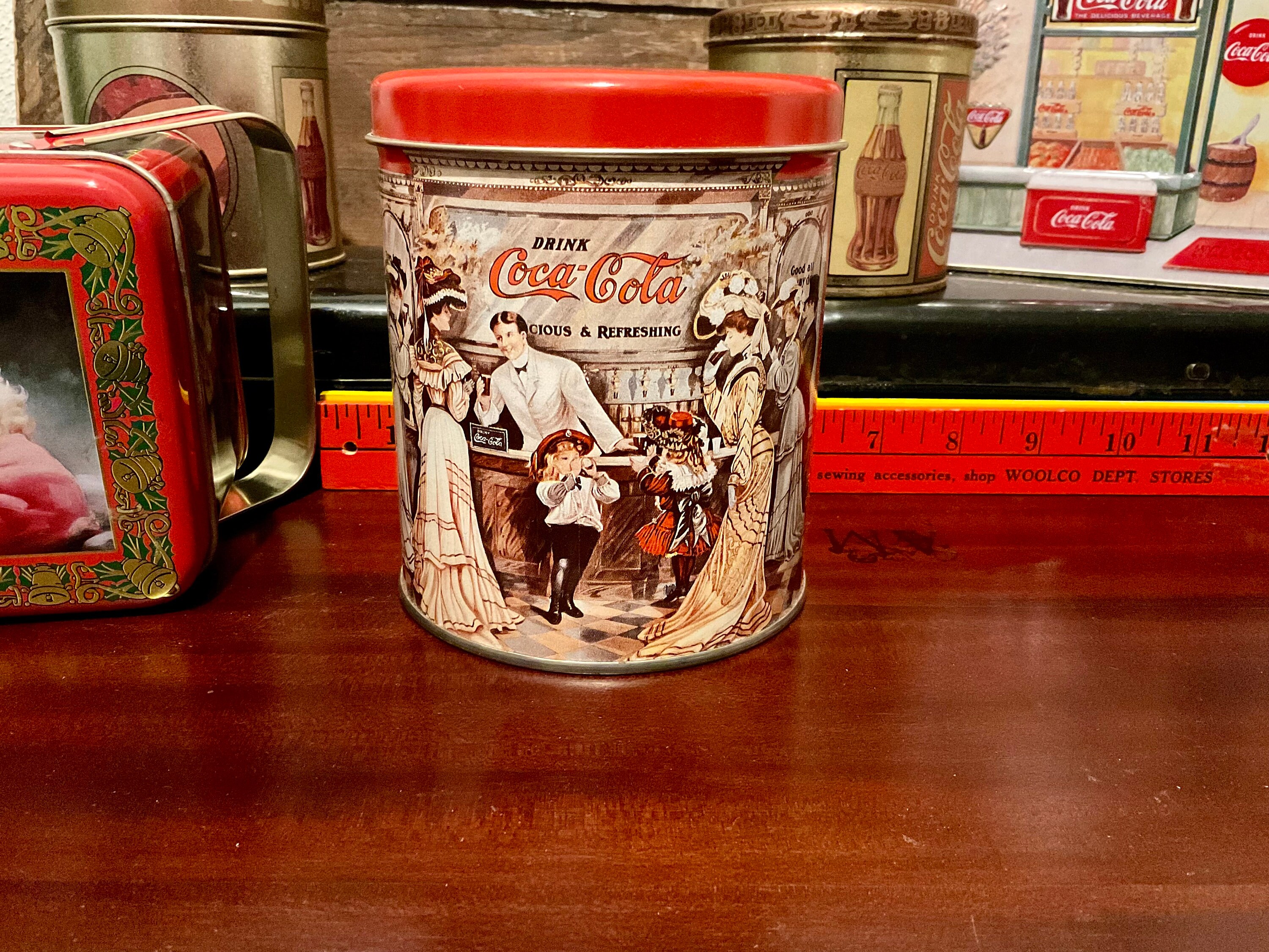Vintage Collectible Coca-cola Tin Canisters Pick Your Favorite - Etsy