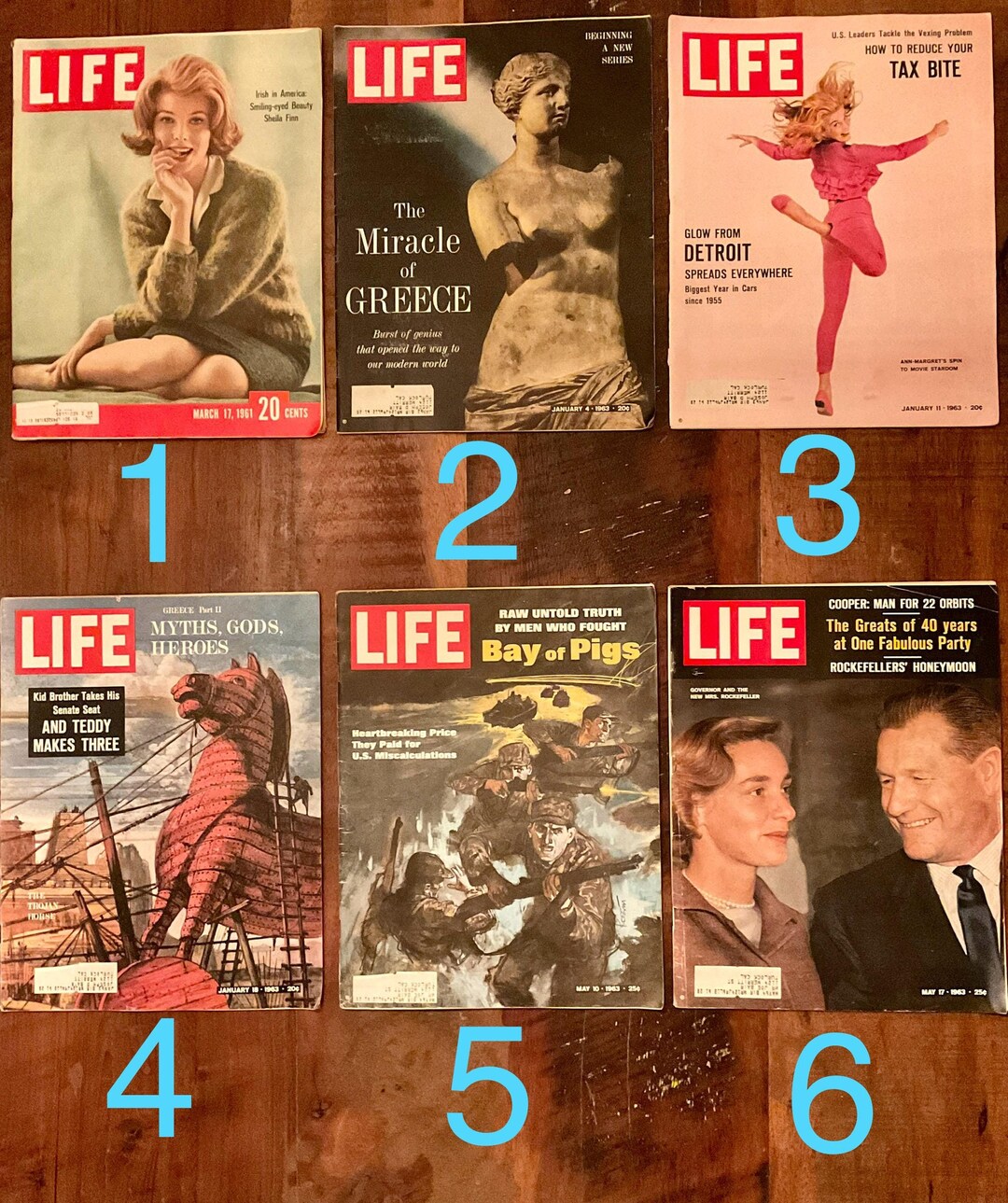 Variety of 30 Vintage Collectible 1960s Life Magazines Pick Your ...