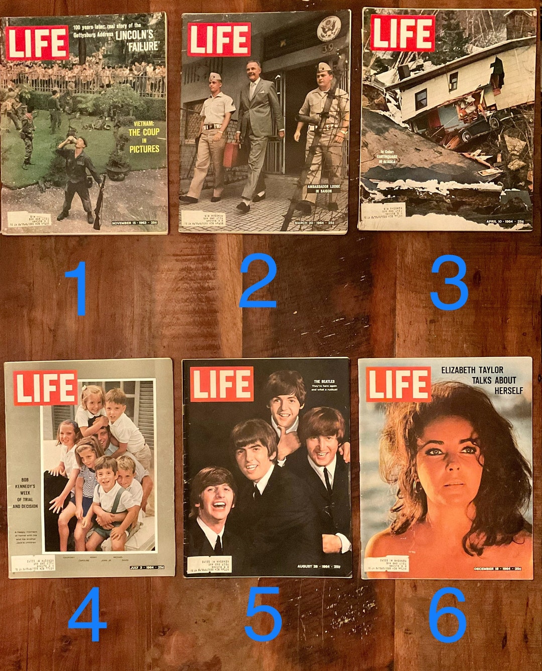 Variety of 30 Vintage Collectible 1960s Life Magazines Pick Your ...
