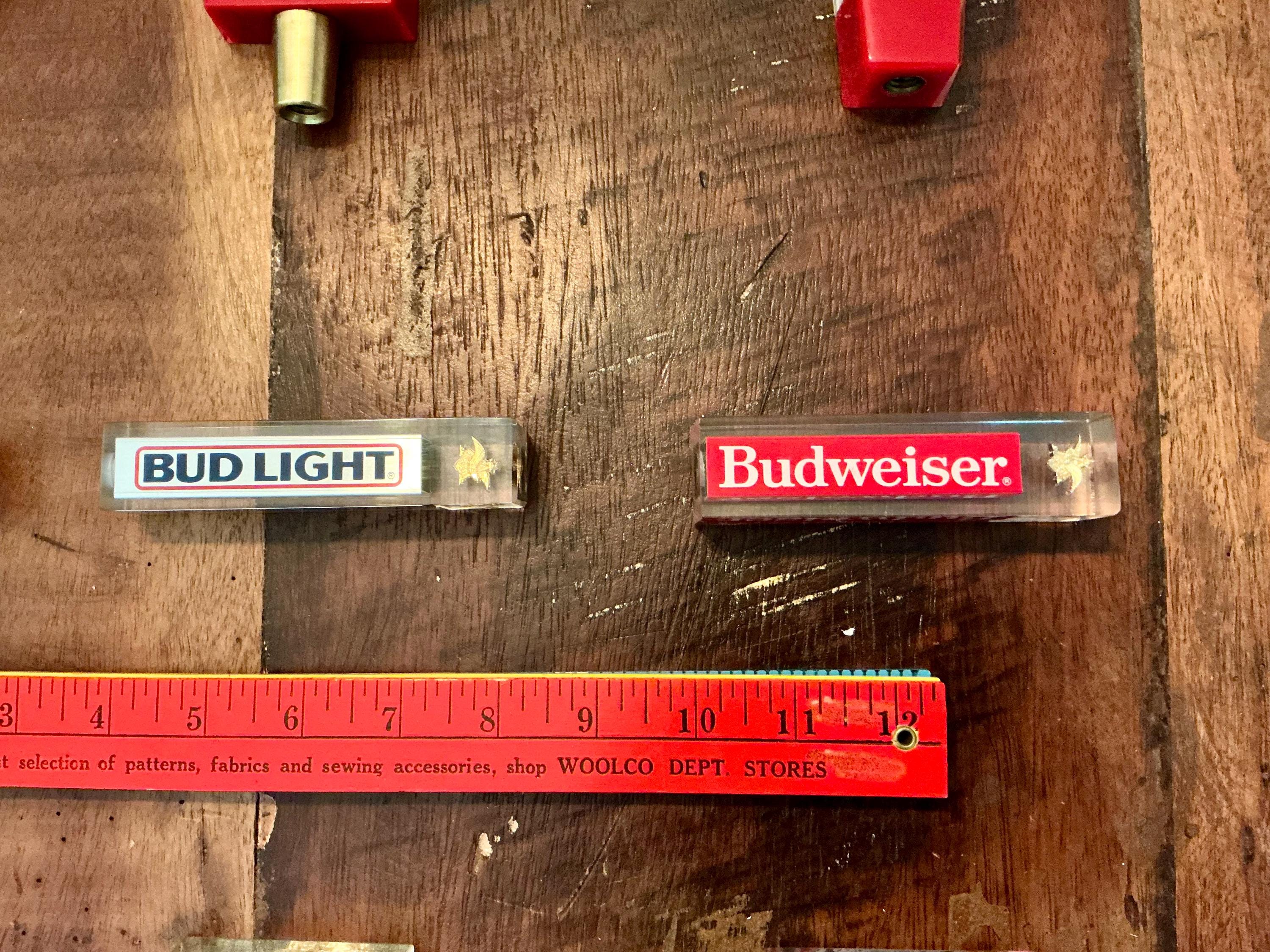 Vintage Budweiser Beer Advertising Tap Handles - Great Bar Pieces! - Etsy