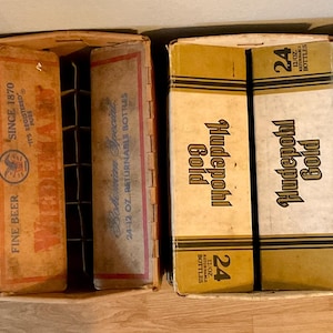 Vintage 1960s-1980s Collectible Beer Brewery Cardboard Crate Boxes ...