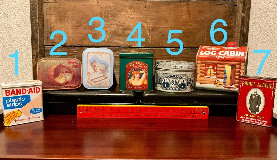Vintage Collectible Decor Tin Canisters Pick Your Favorite - Etsy