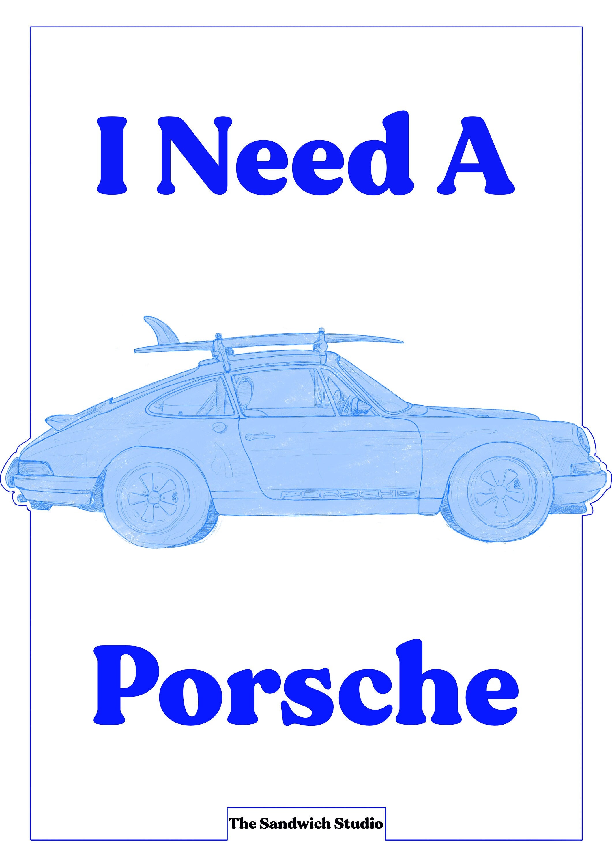Porsche Poster | Porsche Design Digital Download Pack | A3 A4 A5 Sizes ...