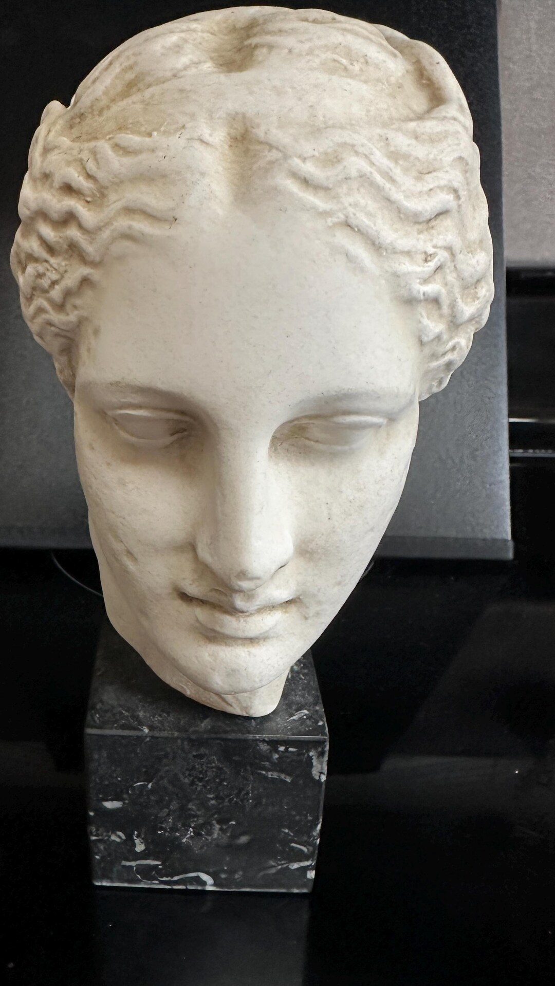 8" Hygeia Head Statue – Greek Goddess of Health – Mounted on Black ...