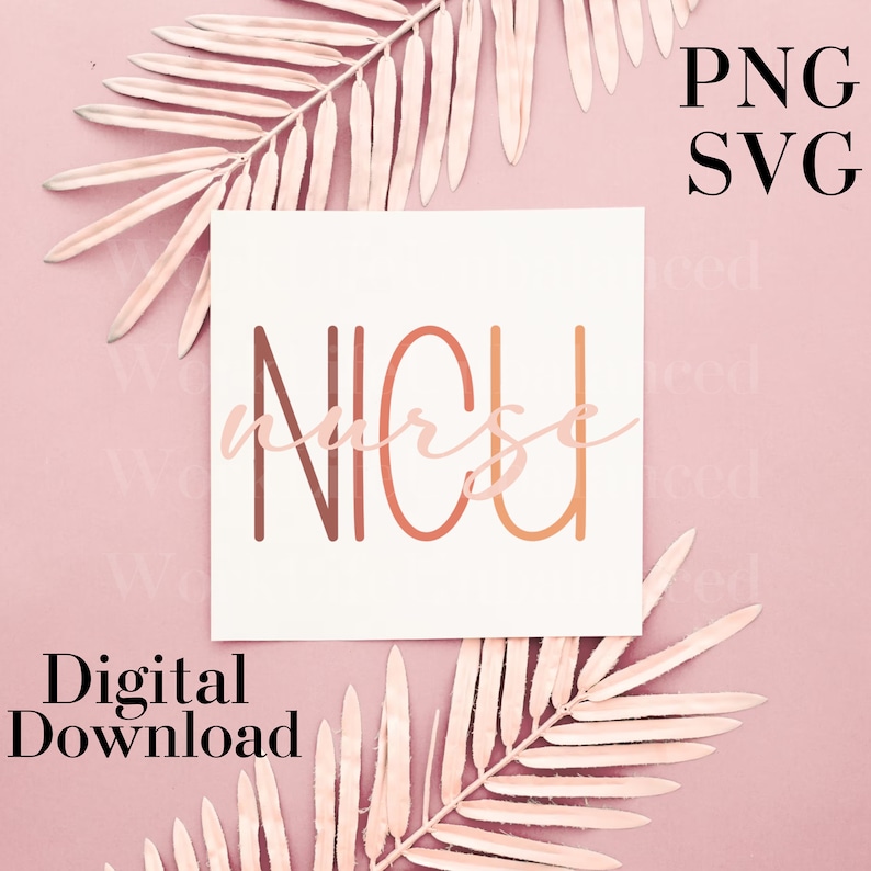 NICU Nurse SVG PNG - Etsy